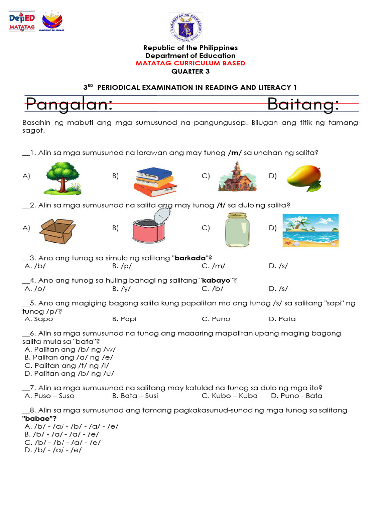 PT Reading and Literacy | PDF