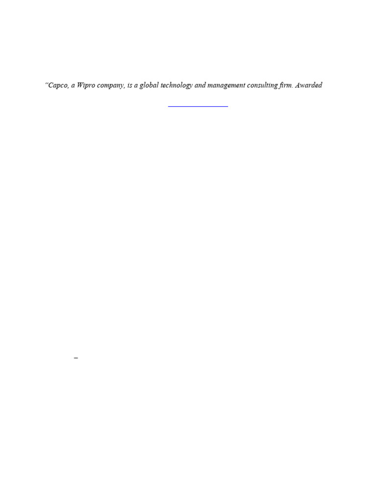 Capco - JD For Data Engineer | PDF | Microsoft Azure | Databases