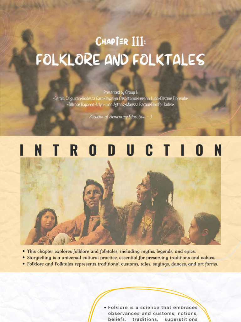 Chapter Chapter 3. Folklore and Folktales Group 1 | PDF | Greek Mythology | Folklore