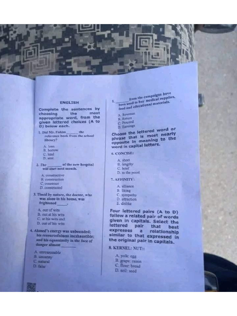 NTS & Comsat Past Papers | PDF