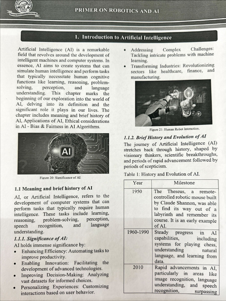 Class 9 AI Quick Revision | PDF