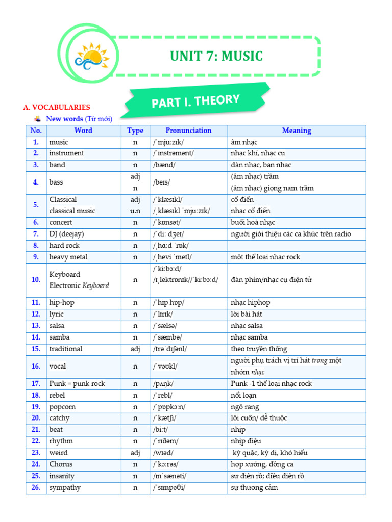 Unit 7 | PDF | Songs | Singing