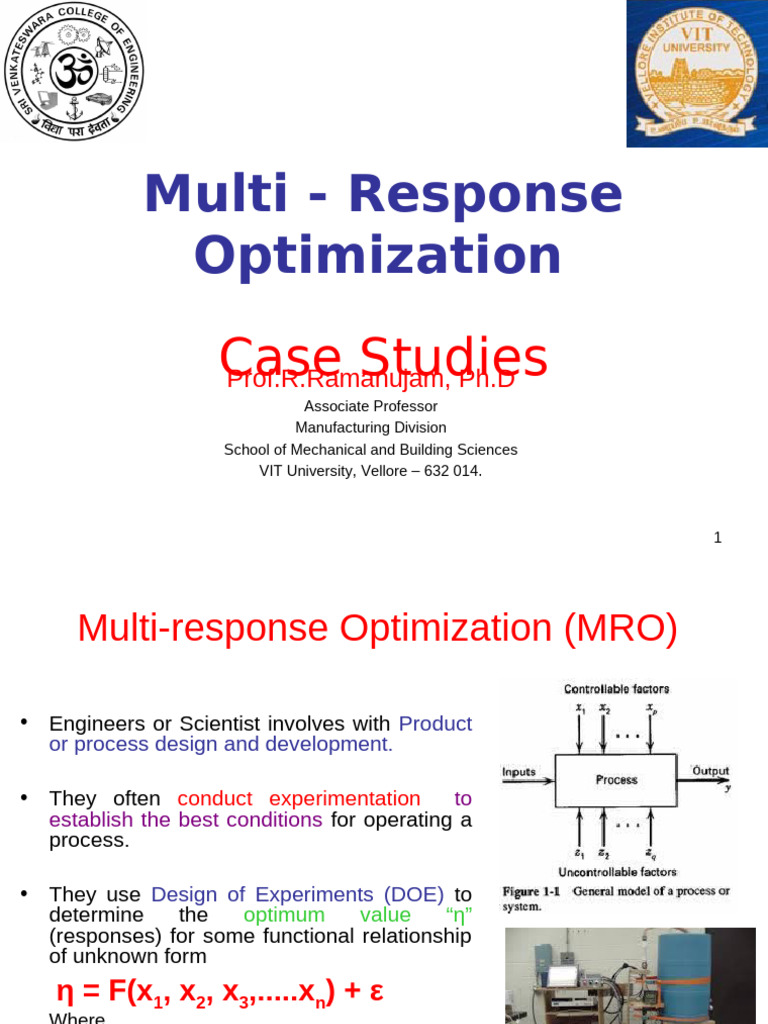 SVCE_Multi - Response Optimization_Case Studies | PDF | Mathematical ... SVCE_Multi - Response Optimization_Case Studies | PDF | Mathematical ...
