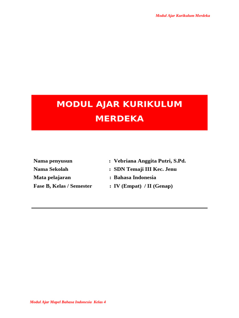 4. Modul Ajar BAB 5 | PDF