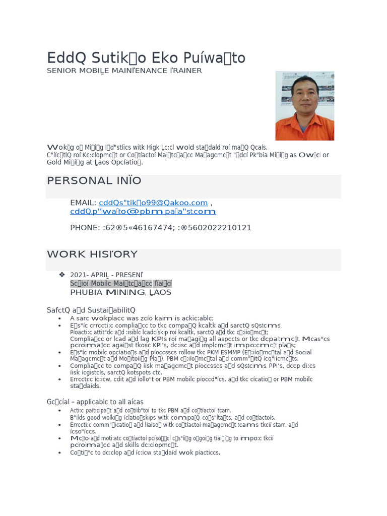 Eddy Sutikno Eko Purwanto - CV | PDF