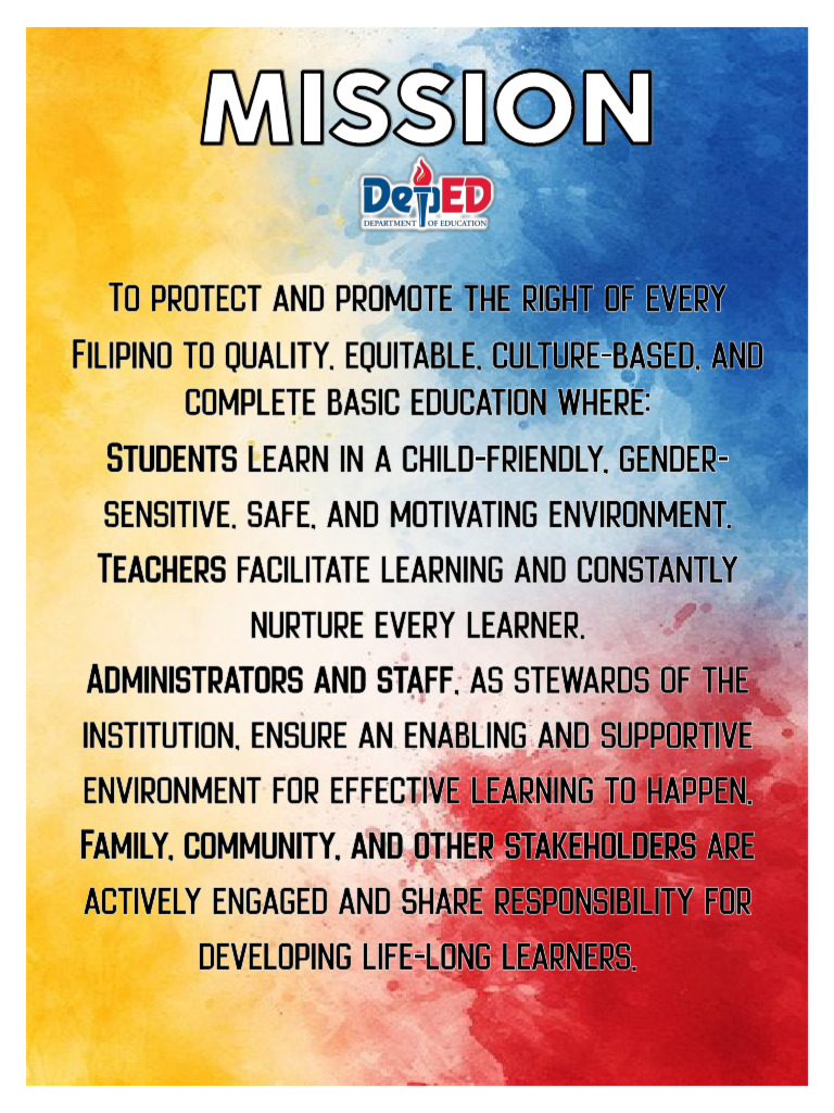 Deped Mission Vision | PDF
