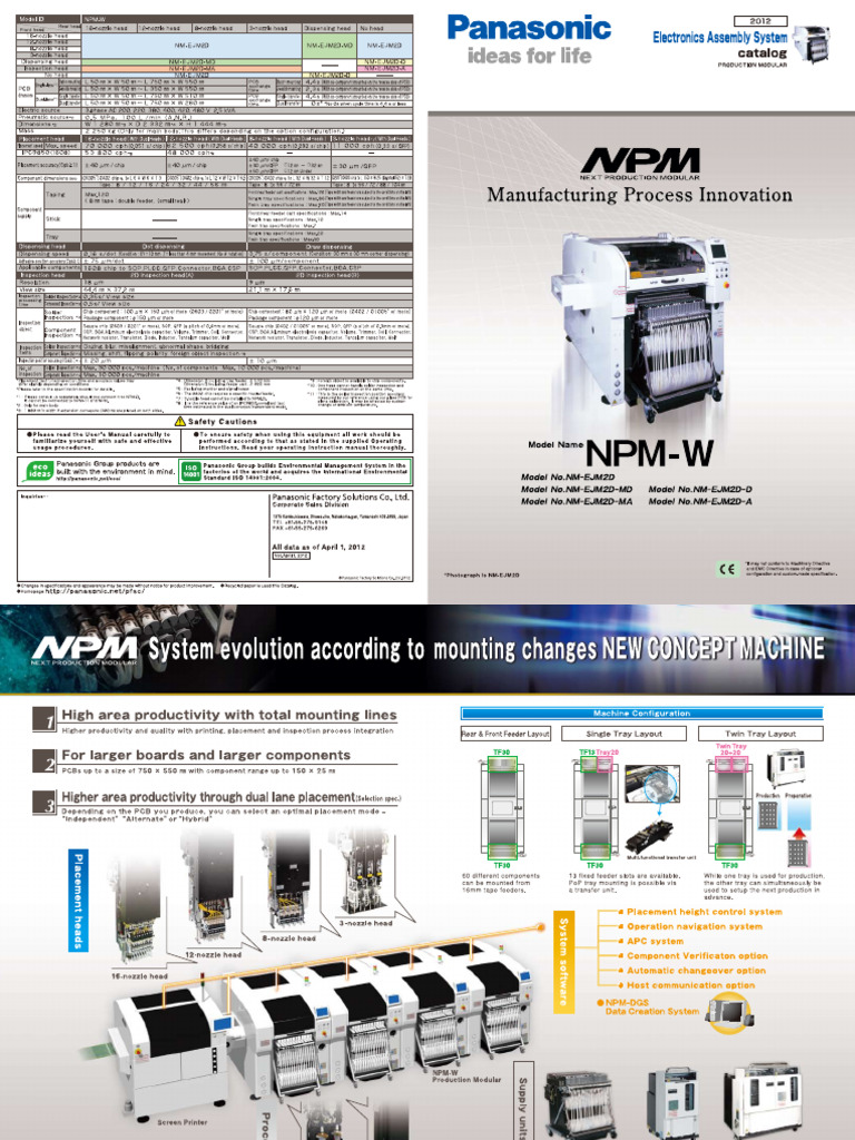 Panasonic NPM-W | PDF