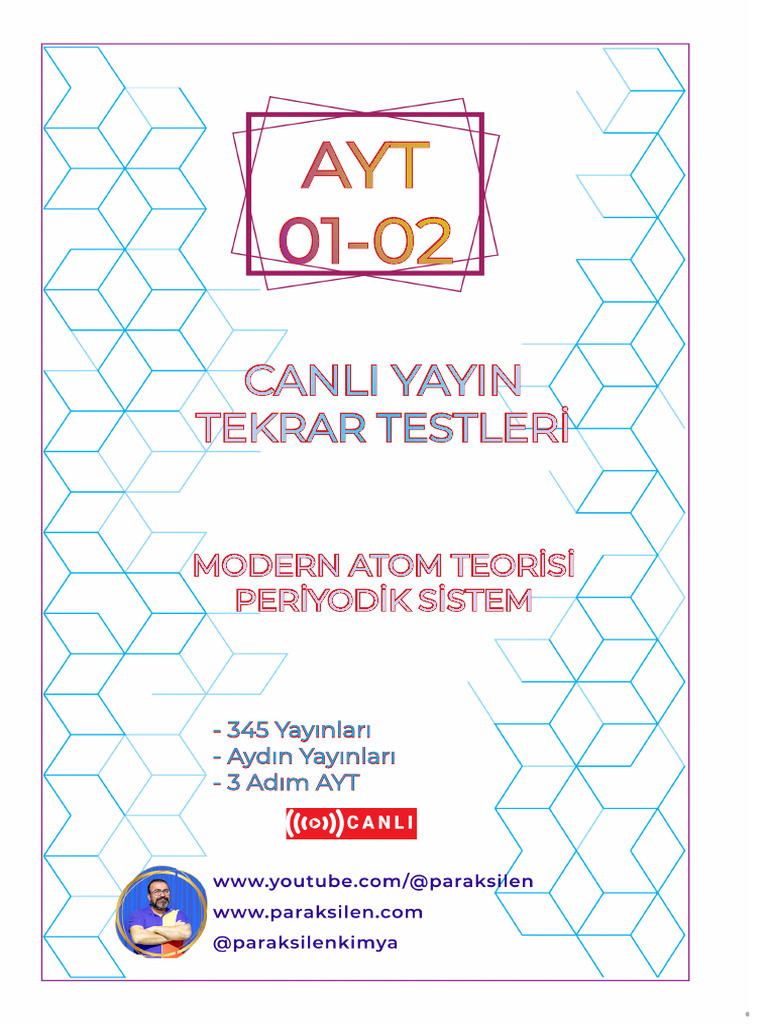 AYT CANLI TEKRAR 01 ATOM - CETVEL | PDF