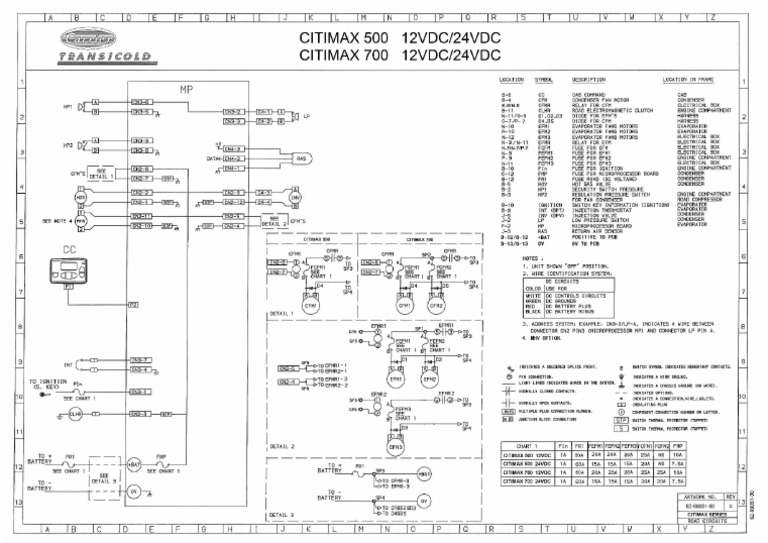 62-69081 Elec Drawing Citimax 500&700 | PDF