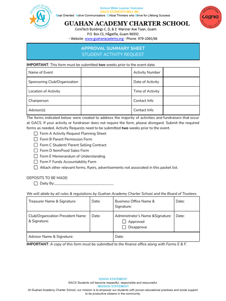 Full Student Activity Packet 2022 | PDF | Receipt | Guam