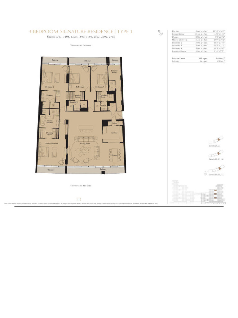 The Royal Atlantis Residences Floor Plans | PDF