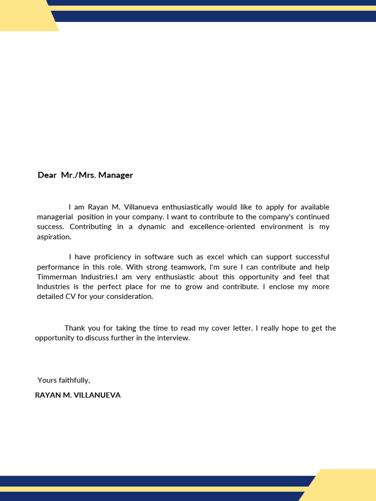 White and Blue Simple Job Application Document A4 | PDF