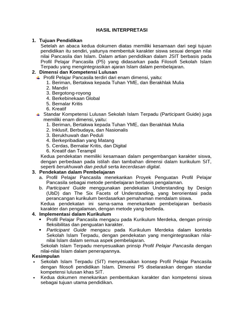 HASIL INTERPRETASI | PDF