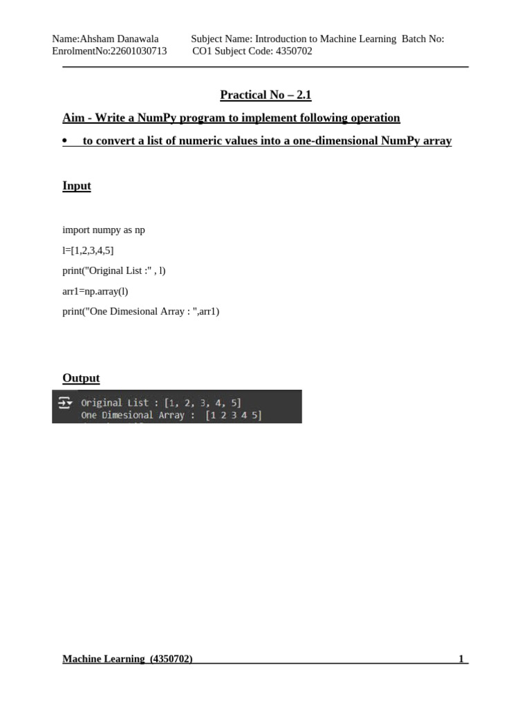 NumPy and Pandas Practical Exercises | PDF | Computer Programming