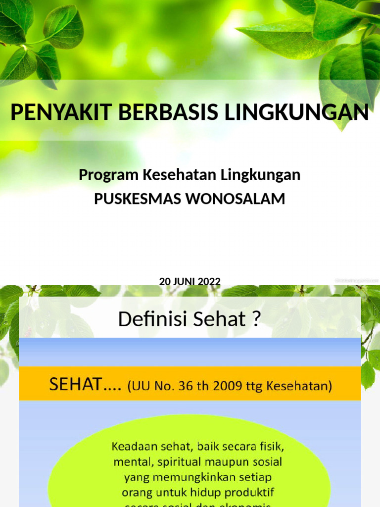 Penyakit Berbasis Lingkungan | PDF