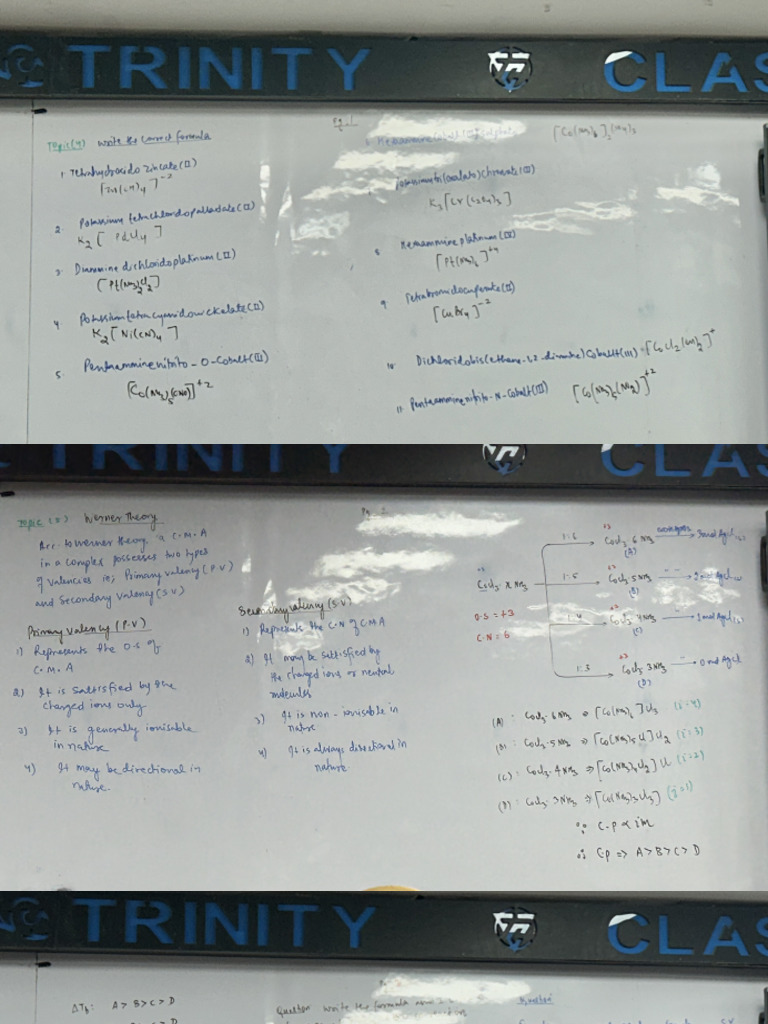 Cordination Compound Revision Notes (Day-2) | PDF