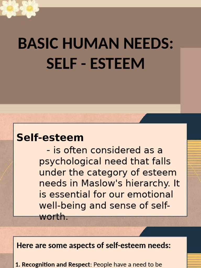 SELF-ESTEEM | PDF