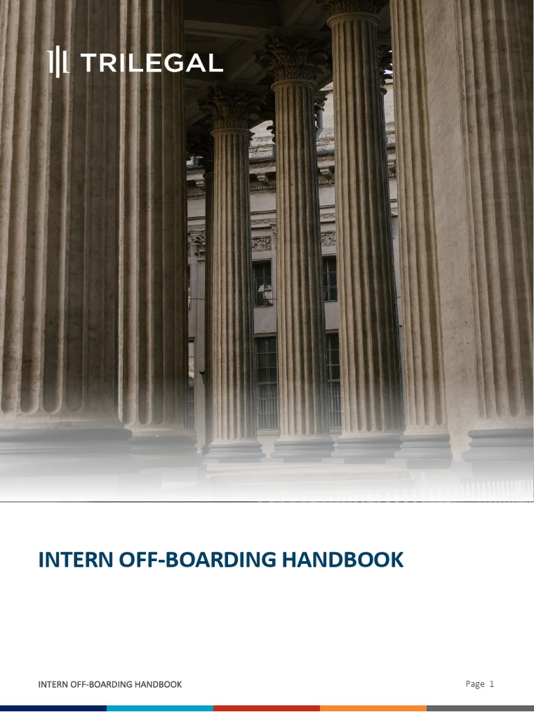 Trilegal Internship Off-Boarding Guide | PDF