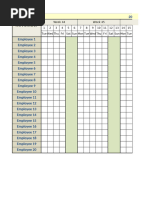 2024 Staff Leave Planner Template | PDF