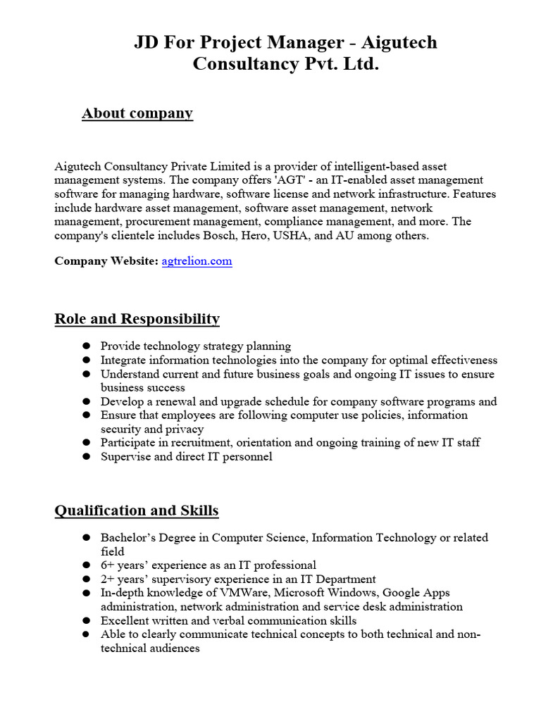 IT Product Manager | PDF