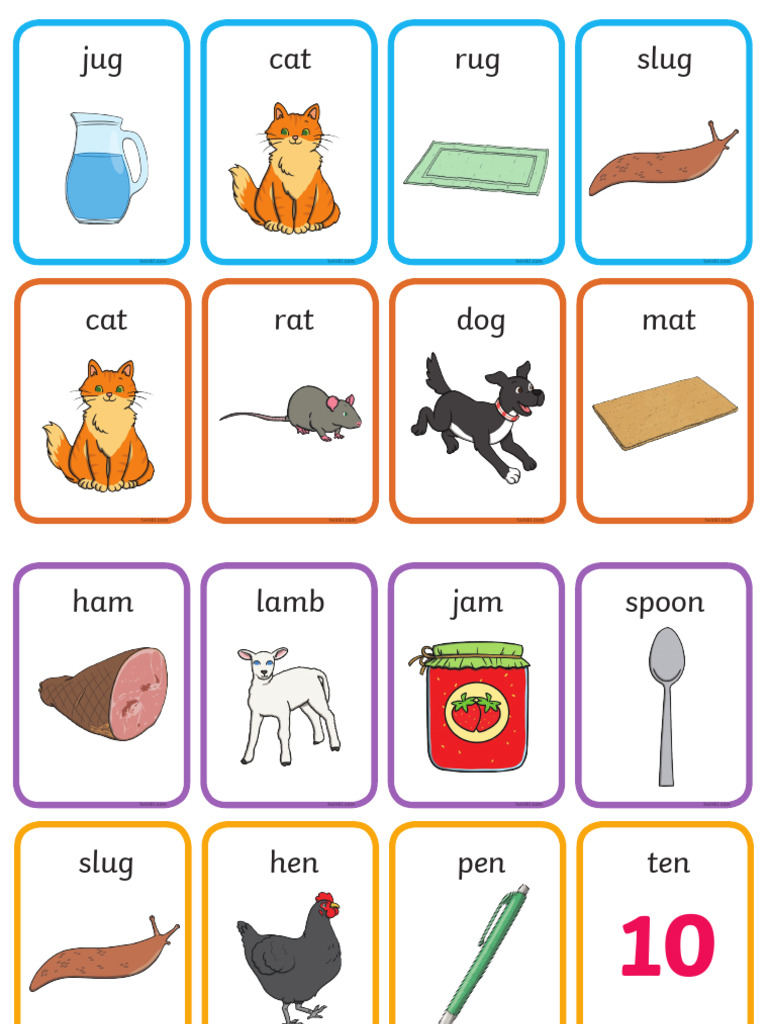 T L 1359 Rhyming Odd One Out Strips - Ver - 2 | PDF