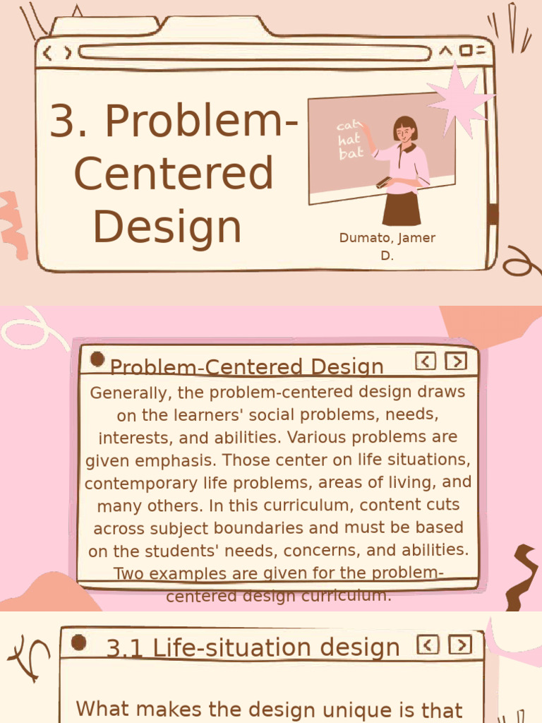 Problem Centered Design DUMATO JAMER | PDF | Education Theory | Pedagogy
