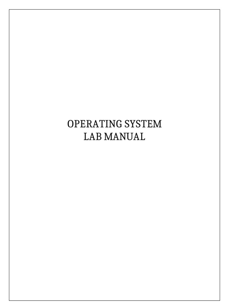 R23 (Autonomous) II-II Sem OS LAB MANUAL | PDF | Operating System | Scheduling (Computing)