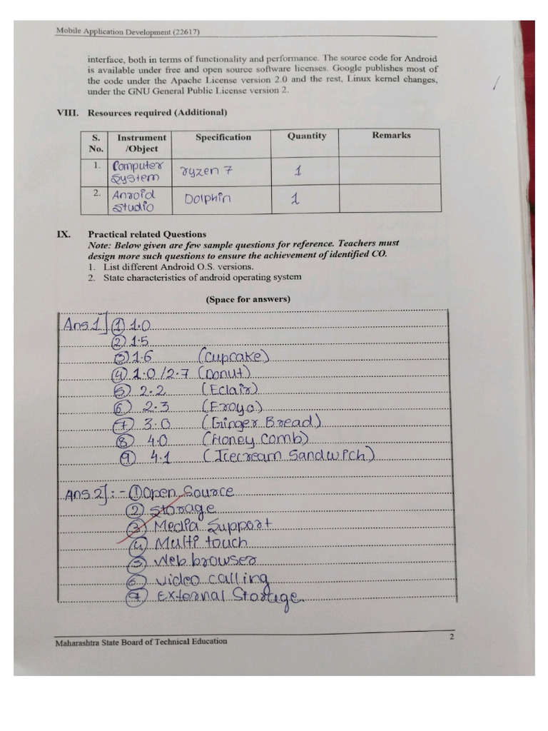 MAD Manual Answers Prac 1 to 10 | PDF