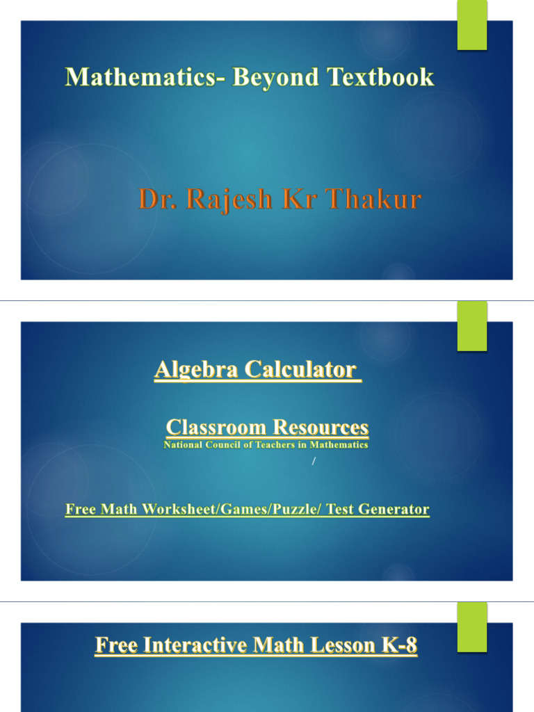 Mathematics Beyond Textbook | PDF