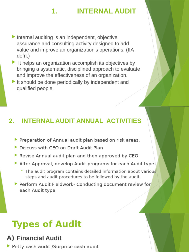 Internal Audit Process and Activities Guide | PDF | Audit | Internal Audit