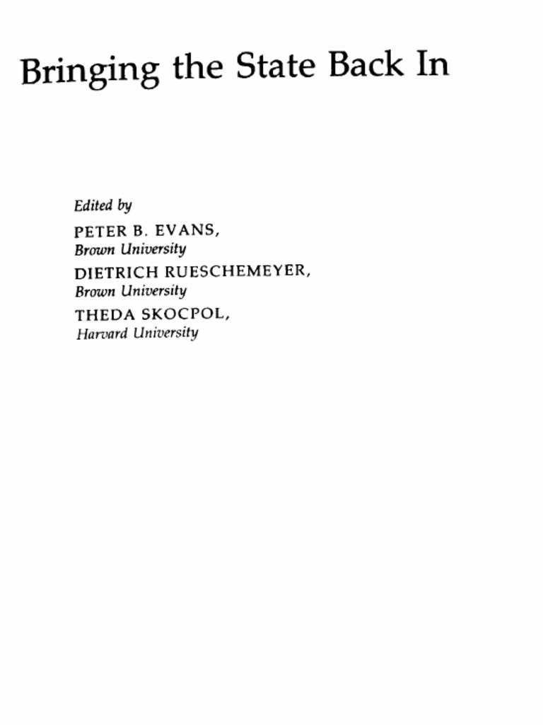 Tilly - War Making and State Making | PDF