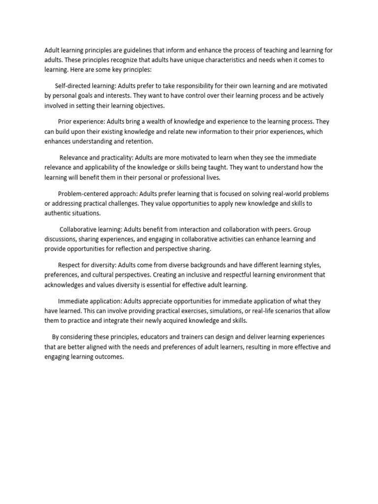 Adult learning,...2 | PDF | Learning | Adult Education
