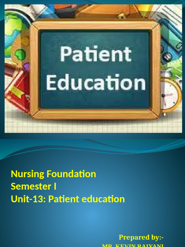 UNIT 13 Guj Patient Education | PDF
