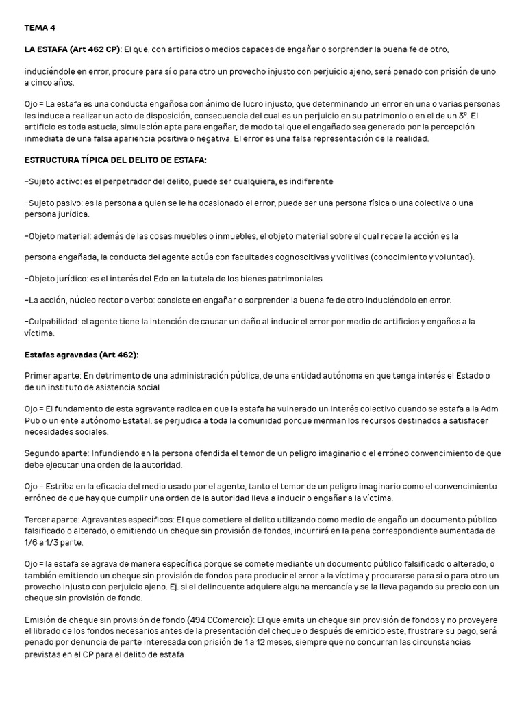 Tema 3 Completo y Tema 4 PDF | PDF | Cheque | Robo