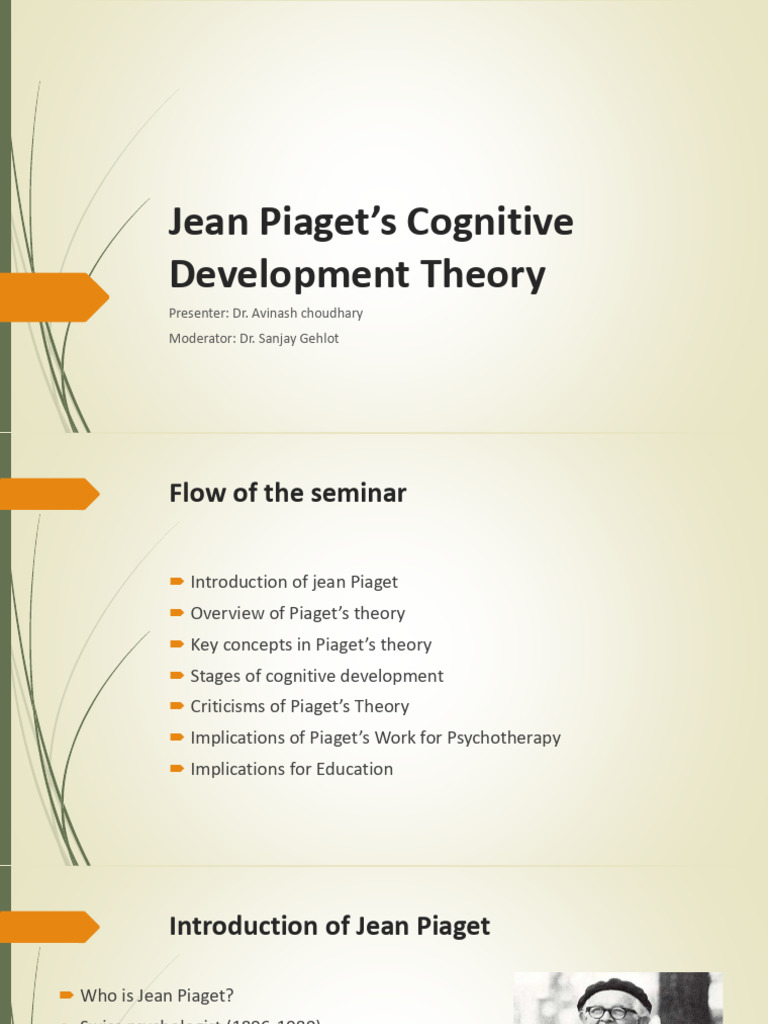 Jean Piaget's Cognitive Development Theory.22 | PDF | Cognitive ...