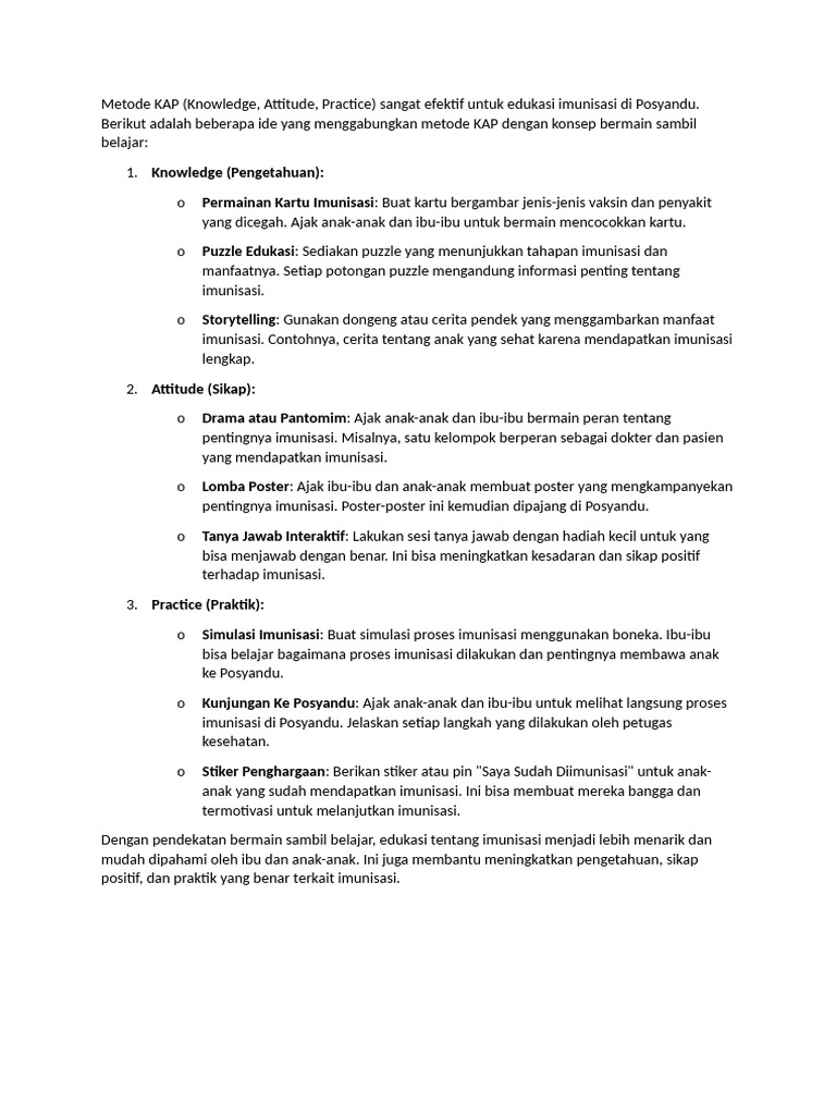 Metode KAP | PDF