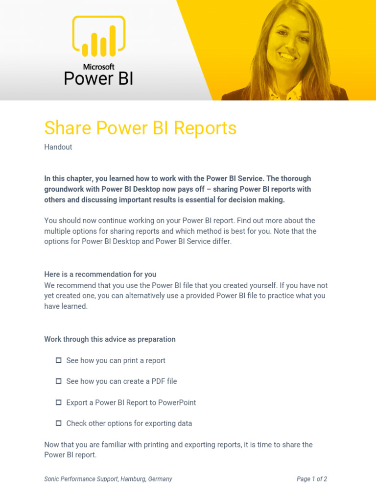 Share Power BI Reports Effectively | PDF