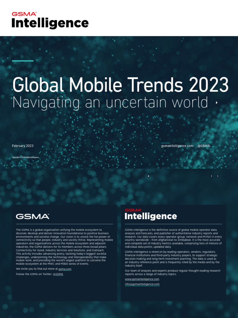 GSMAi-Trends-Report-2023 | PDF | Smartphone | Internet Of Things