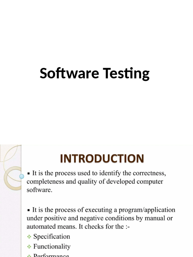 Software testing | PDF | Software Testing | Usability Software testing | PDF | Software Testing | Usability