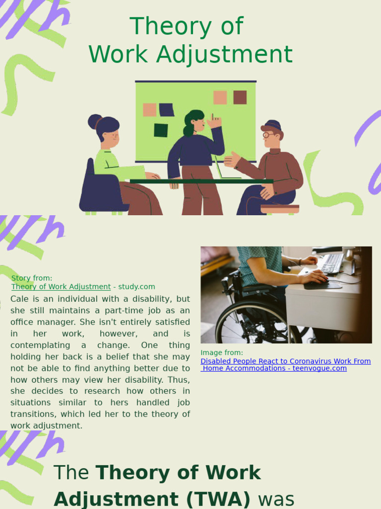 Theory of Work Adjustment | PDF | Psychology | Cognitive Science