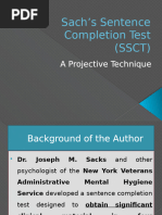 Sack Sentence Completion Scoring and Interpretation | PDF | Attitude ...