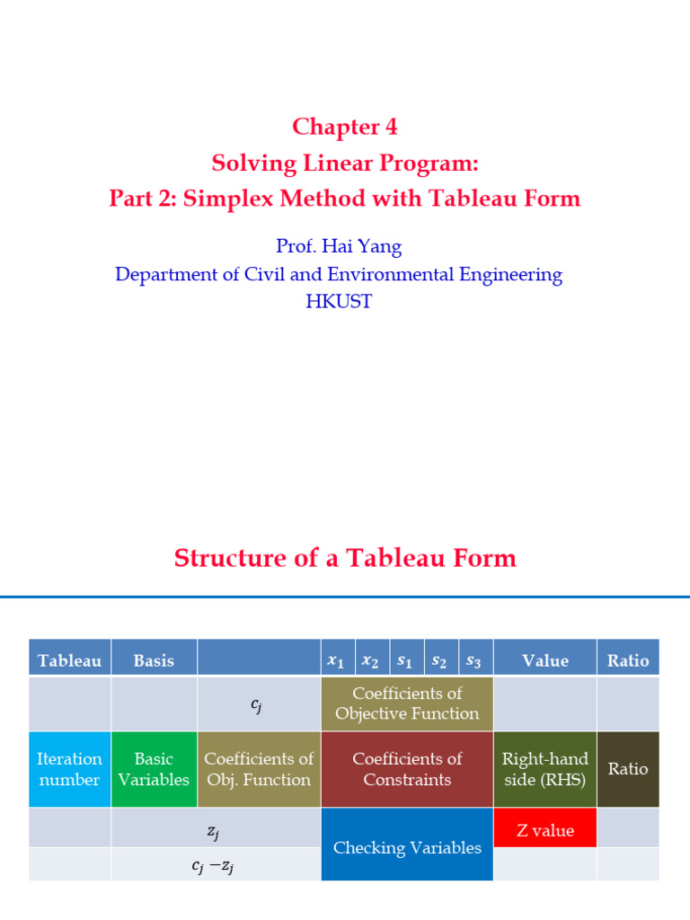 Chapter 4 - Solving Linear Programs Part 2 | PDF | Mathematical Optimization | Computational Science
