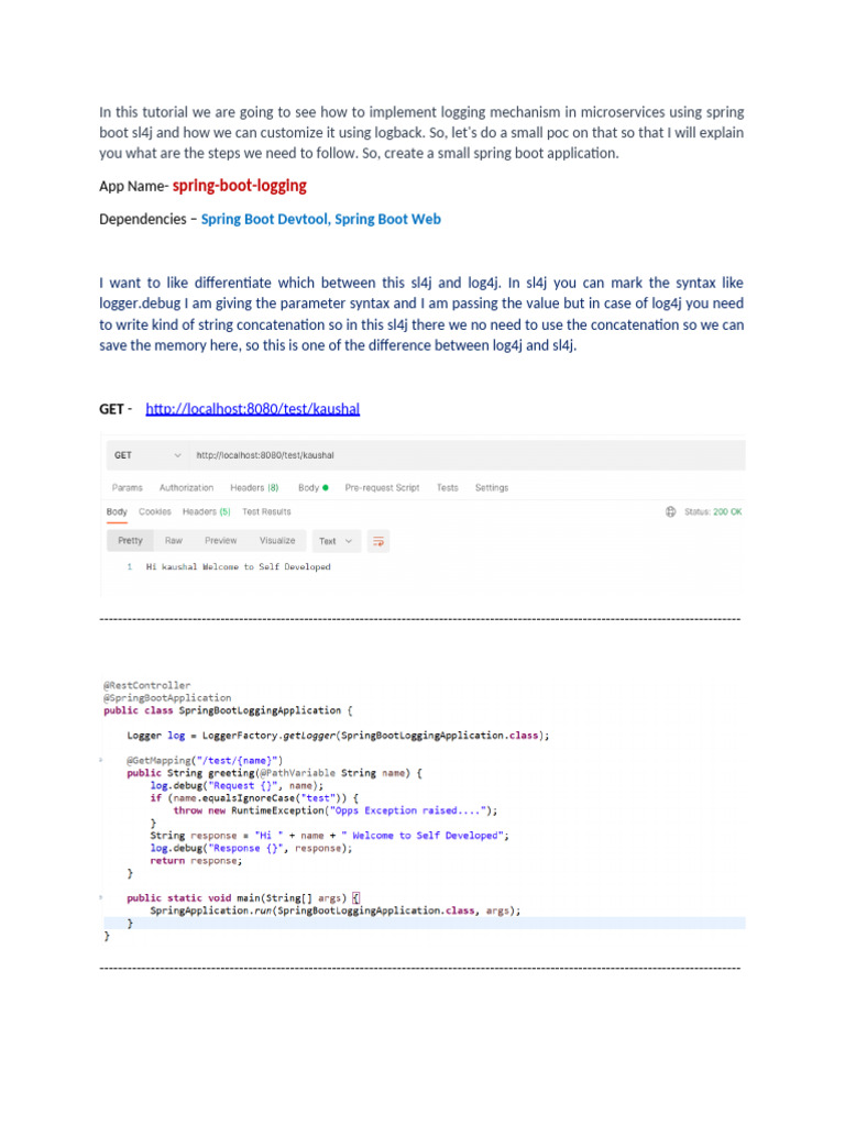 SL4J-Logback - Spring Boot Logging | PDF | Computer File | Command Line Interface