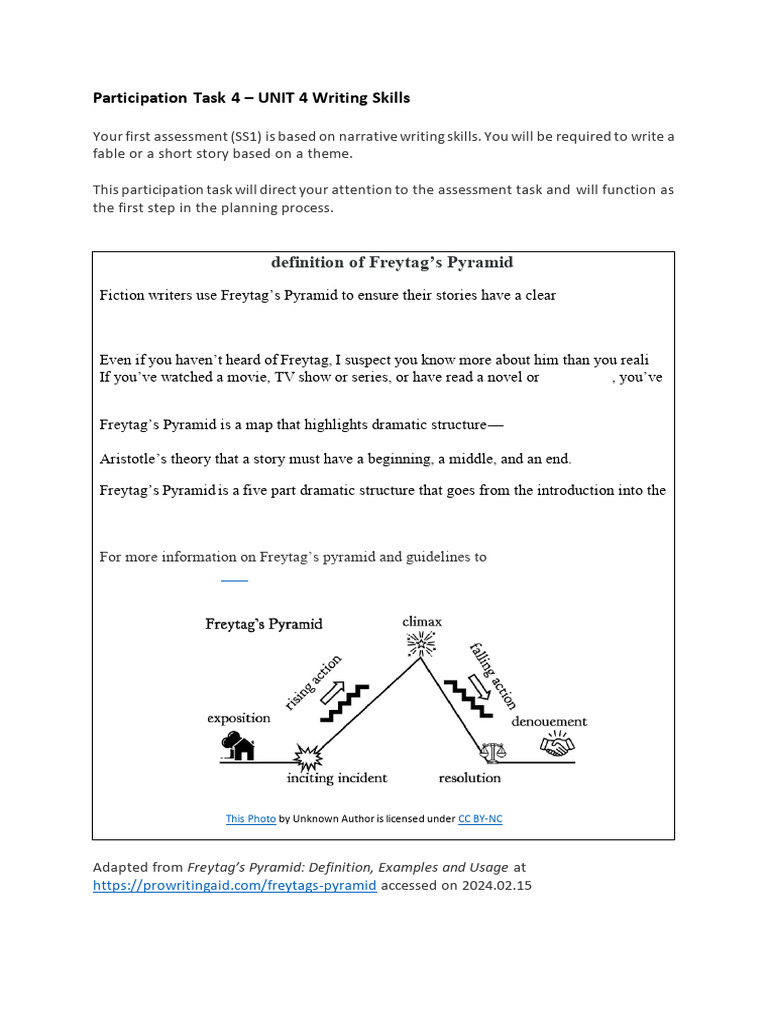 Narrative Writing Skills Assessment Guide | PDF