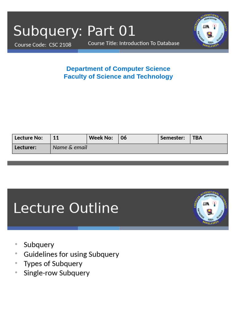 Understanding SQL Subqueries Basics | PDF | Databases | Data Management