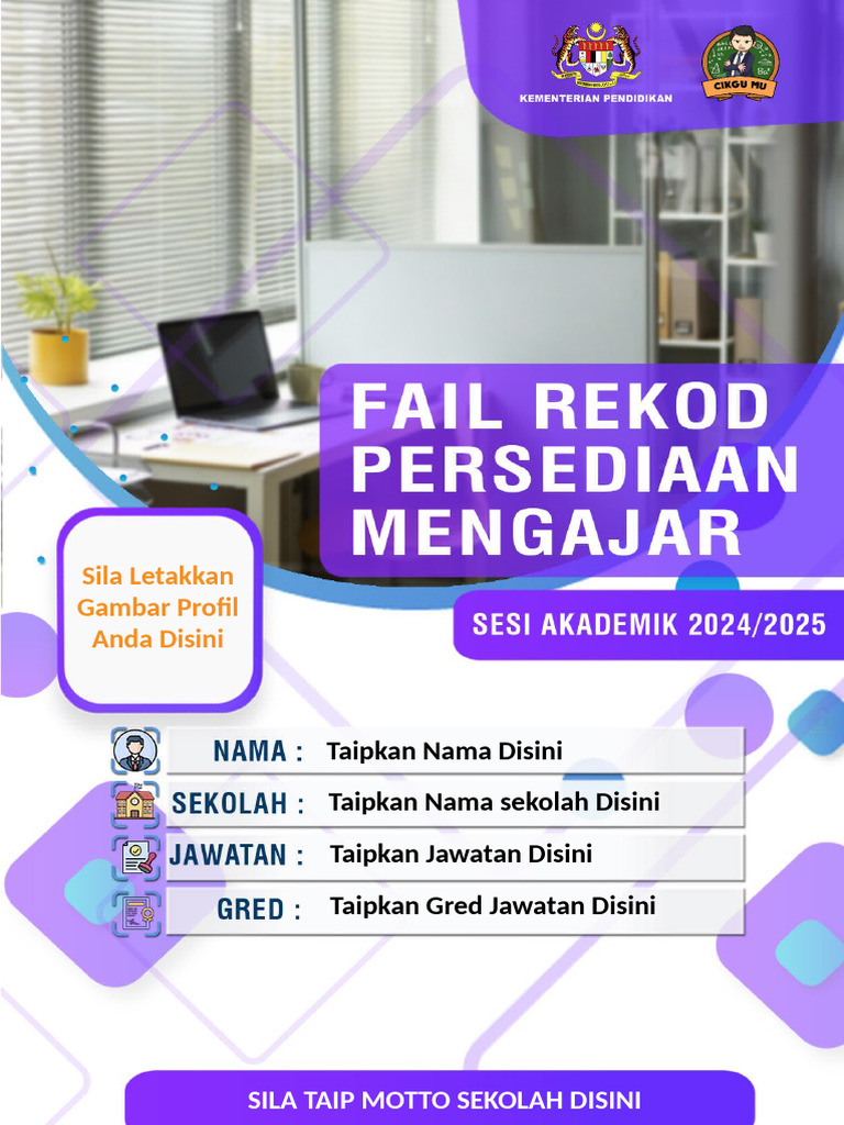 FAIL REKOD PERSEDIAN MENGAJAR 2024-2025 EDISI UMUM KUMP B - by CikguMu ...