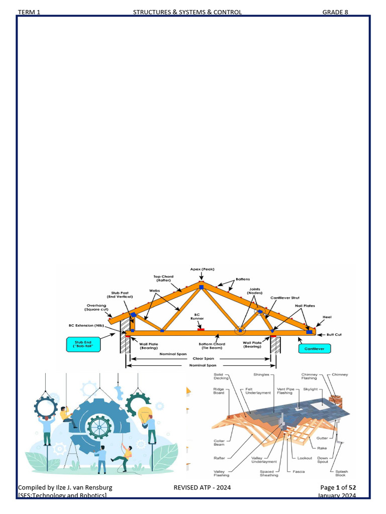 Grade 8 Technology: Structures & Systems | PDF | Gear | Truss