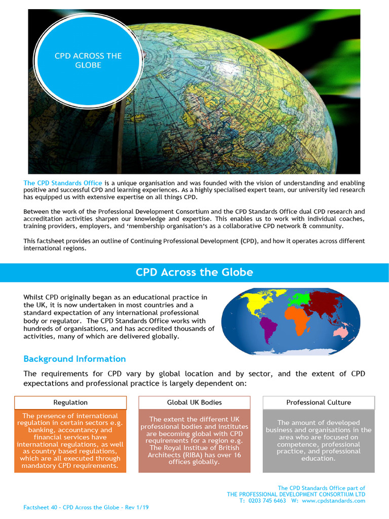 CPD Across the Globe | PDF | Professional Development
