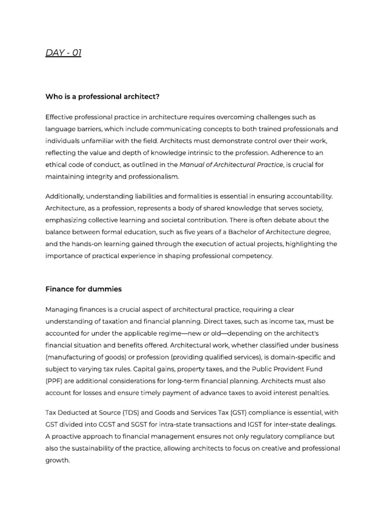 Professional Practice Day01 | PDF