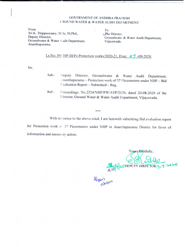 Bid Evaluation Report | PDF